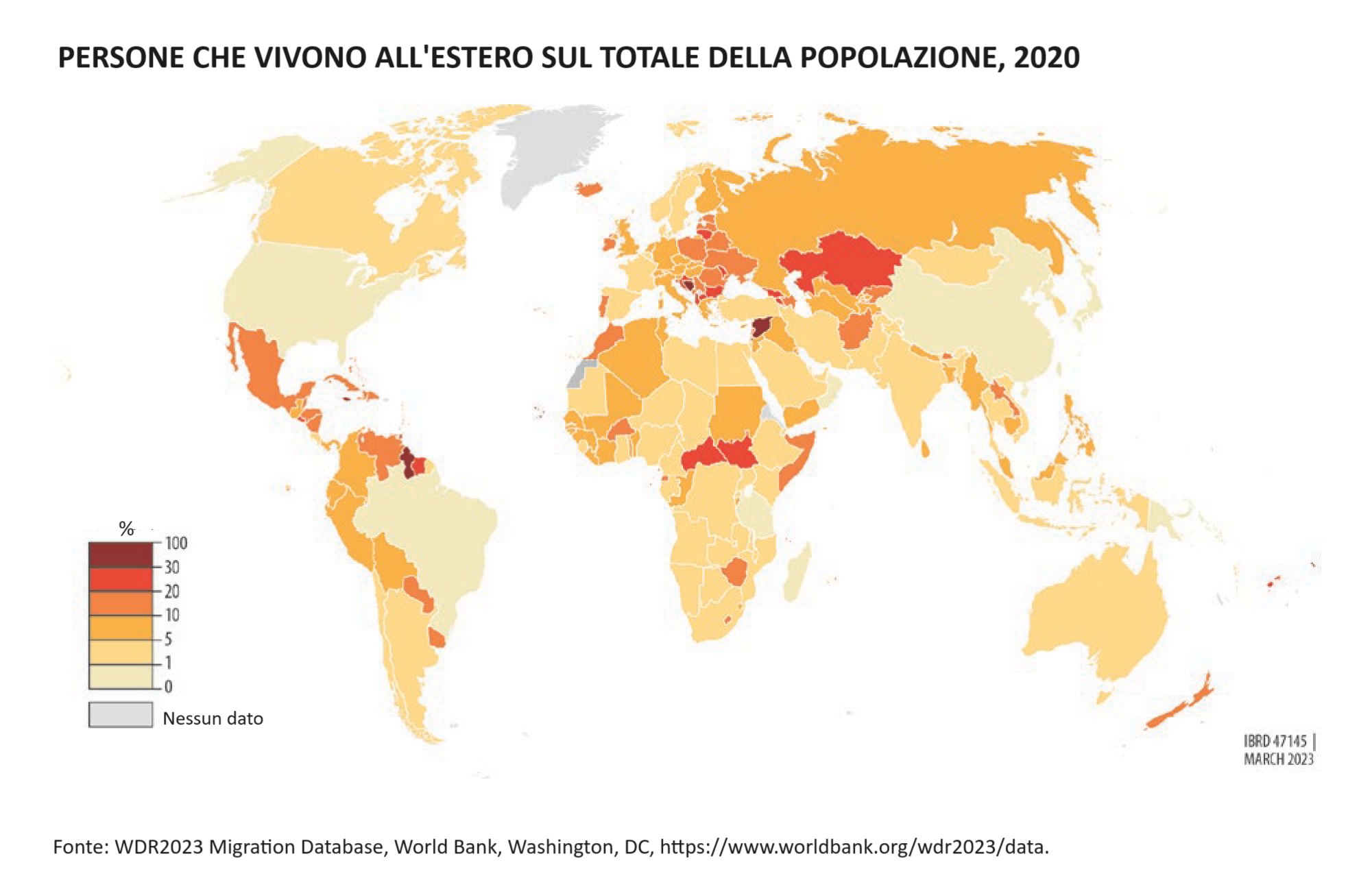 Migrazioni internazionali 2023 - Numeri e Paesi - Mondopoli - Mondopoli